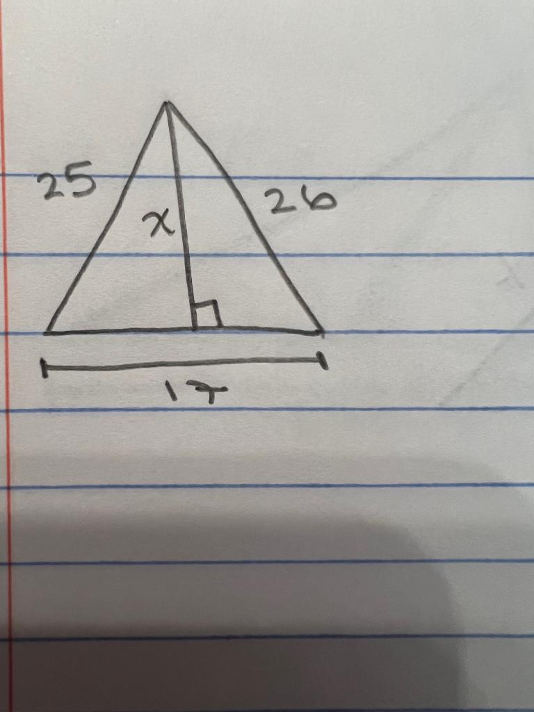 Solved How do you find x? | Chegg.com