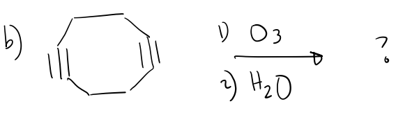 Solved b) 1) O3 ? 2) H2O | Chegg.com
