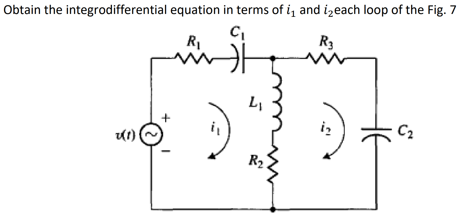 Solved Obtain the integrodifferential equation in terms of | Chegg.com