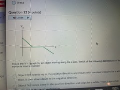 This is the V – t graph for an object moving along | Chegg.com