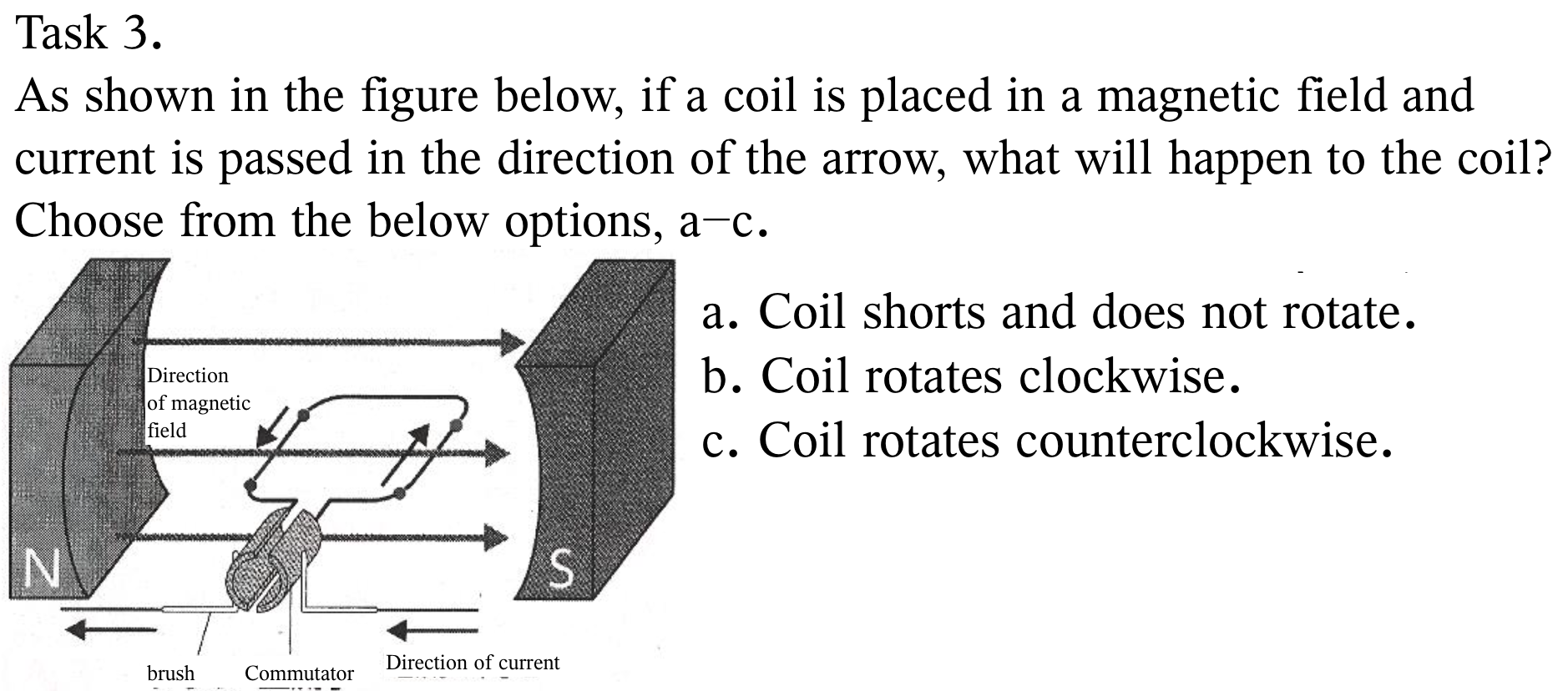 Solved Task 3. As shown in the figure below, if a coil is | Chegg.com