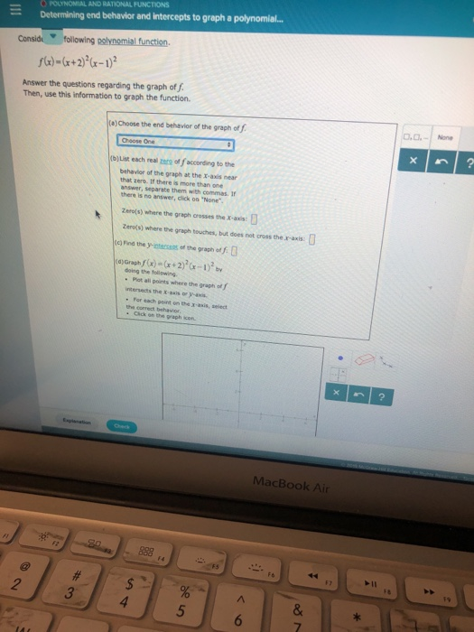Solved Determining end behavior and intercepts to graph a | Chegg.com