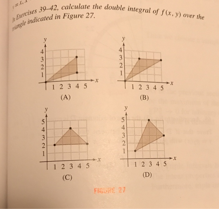 Solved Calculate the double integral of f(x,y) over the | Chegg.com