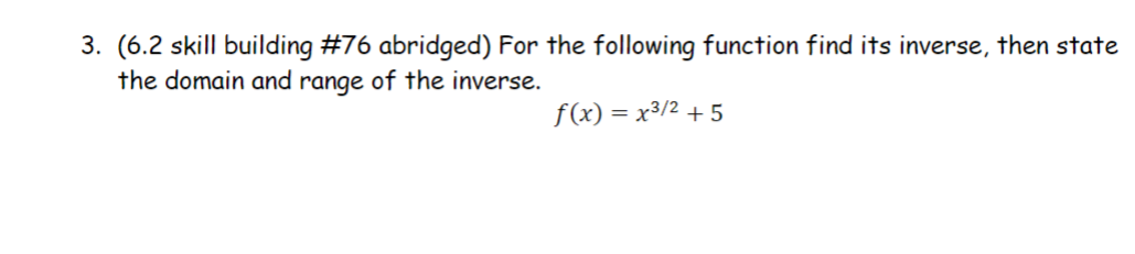 Solved (6.2 ﻿skill building #76 ﻿abridged) ﻿For the | Chegg.com