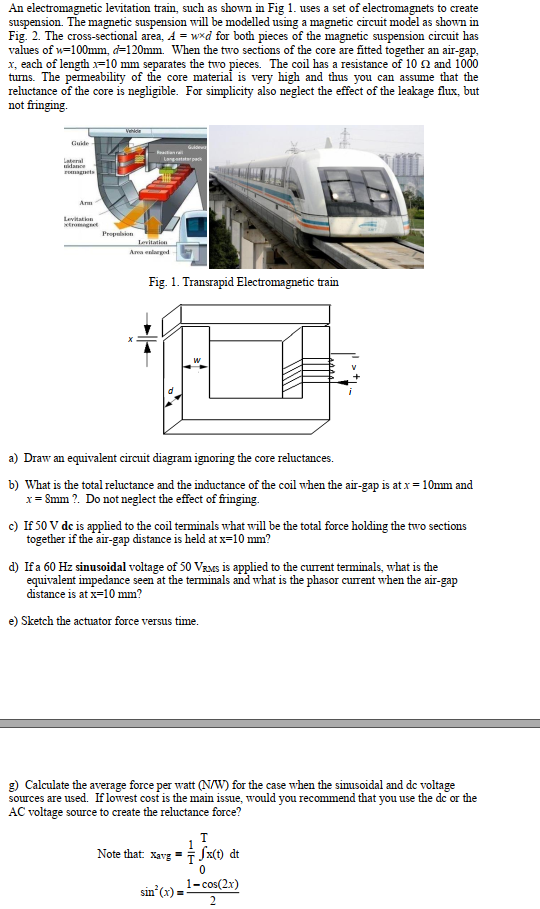 Magnetic Levitation Train Diagram