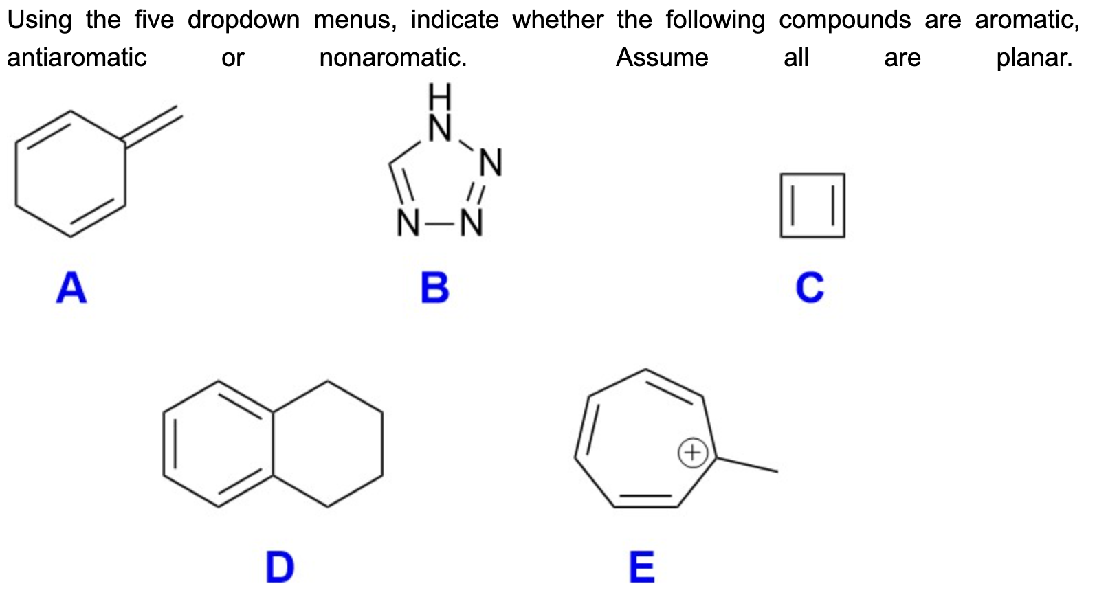 Solved Usina the five drobdown menus. indicate whether the | Chegg.com