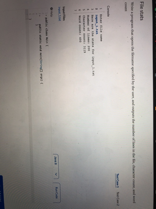 Solved File stats Write a program that opens the flename | Chegg.com