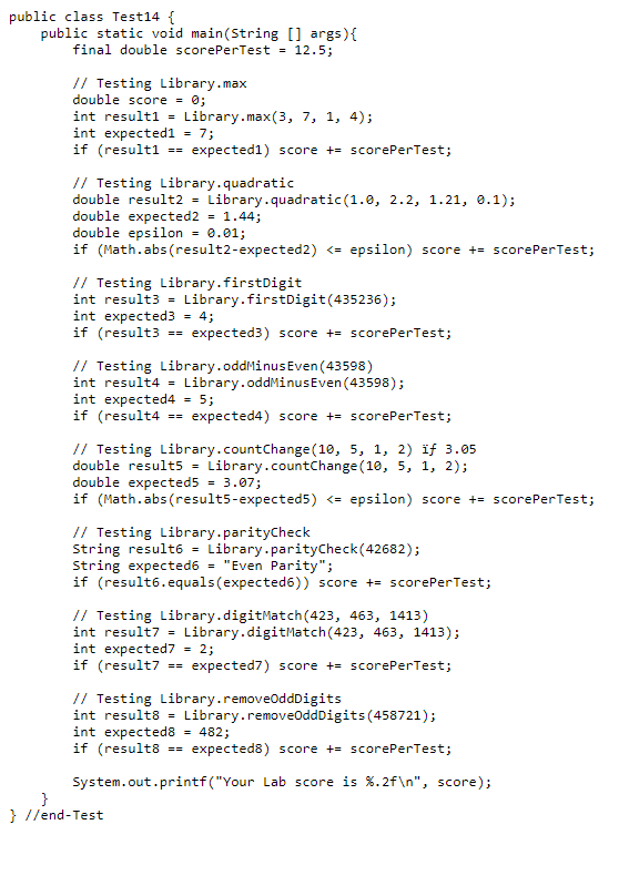 Solved Rules: 1. You are asked to implement Library.java as | Chegg.com