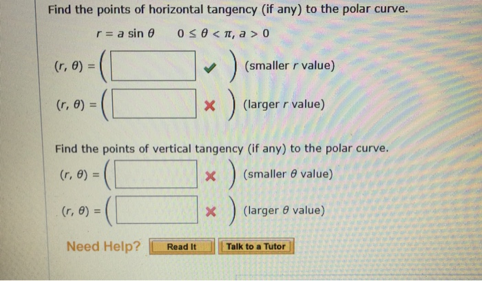 Solved Find the points of horizontal tangency (if any) to | Chegg.com