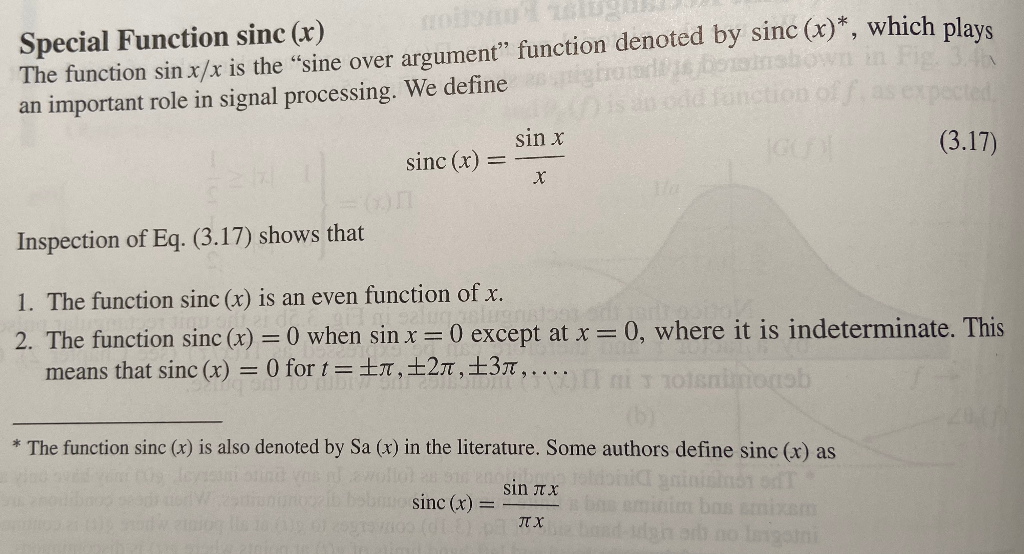 Solved Using Parseval's Theorem, determine the energy of the | Chegg.com
