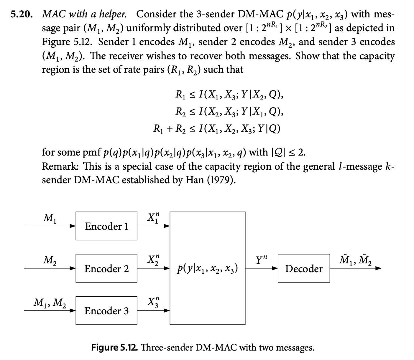 Solved 5.20. ﻿MAC with a helper. Consider the 3-sender | Chegg.com