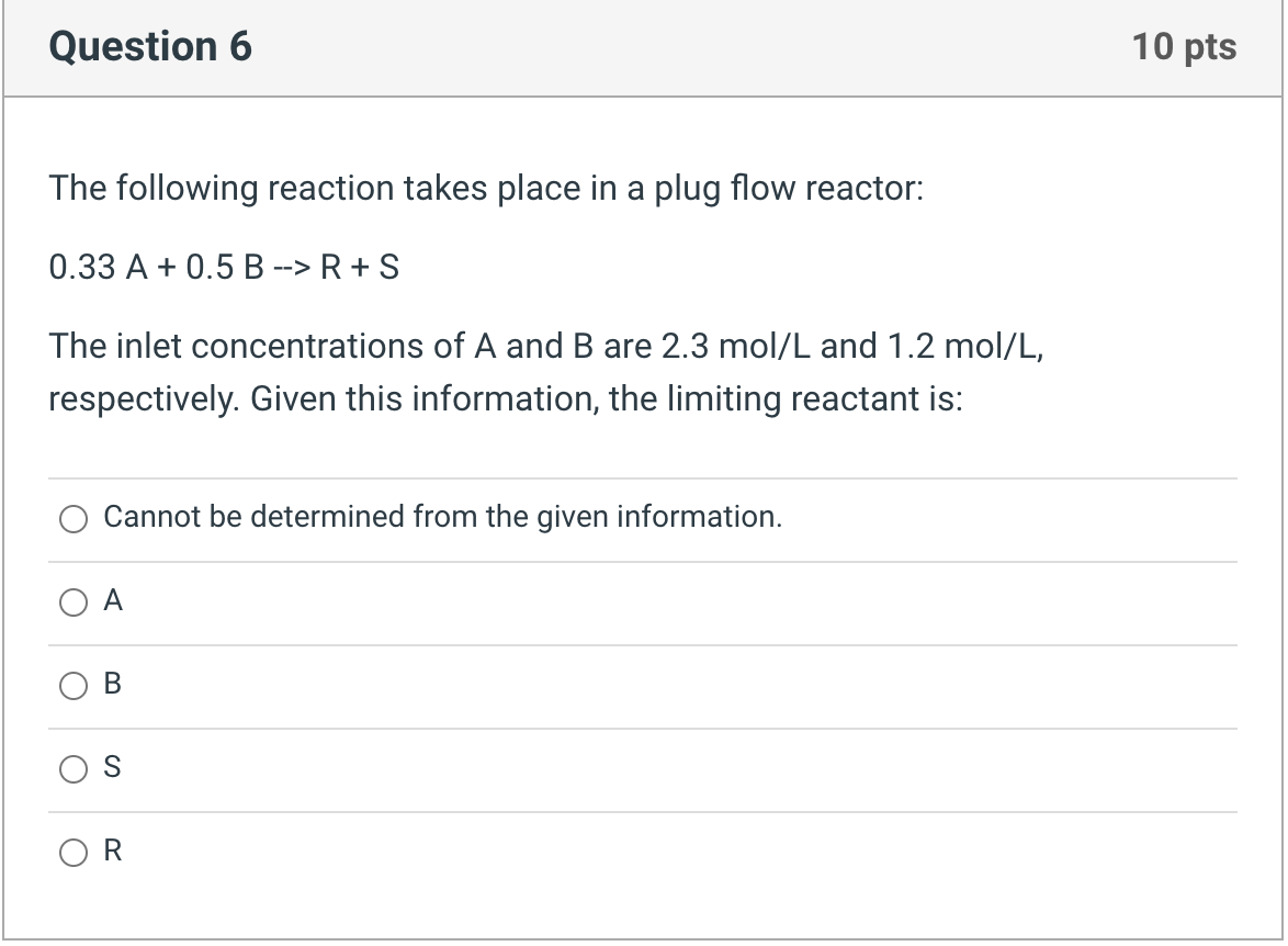Solved The following reaction takes place in a plug flow | Chegg.com