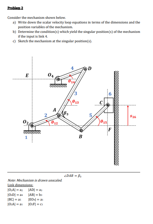 Solved Consider the mechanism shown below. a) Write down the | Chegg.com