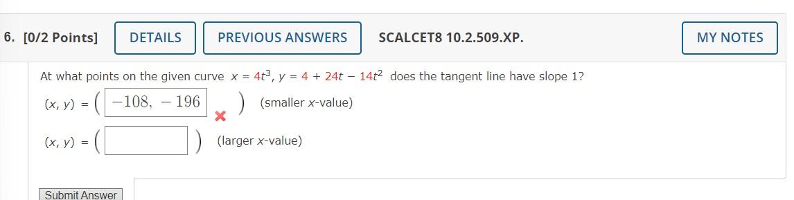 Solved At what points on the given curve x=4t3,y=4+24t−14t2 | Chegg.com