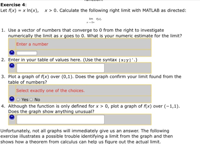 Solved Exercise 4: Let f(x) = x ln(x), x > 0, Calculate the | Chegg.com