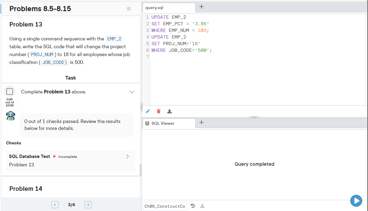 Solved FIGURE P8.1 THE CH08_CONSTRUCTCO DATABASEProblem 2 | Chegg.com