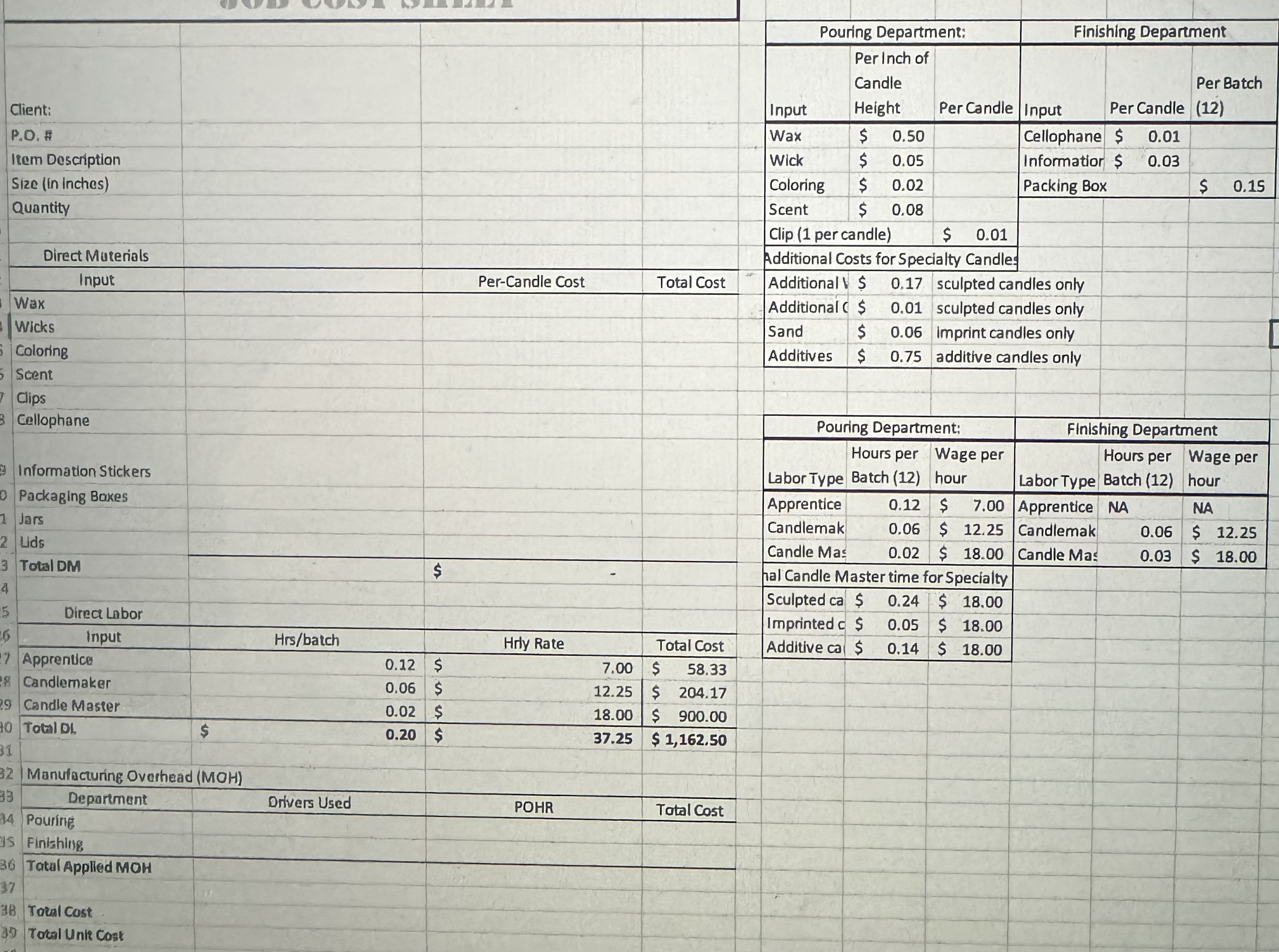 Solved Help with creating excel and formulas Add a new | Chegg.com