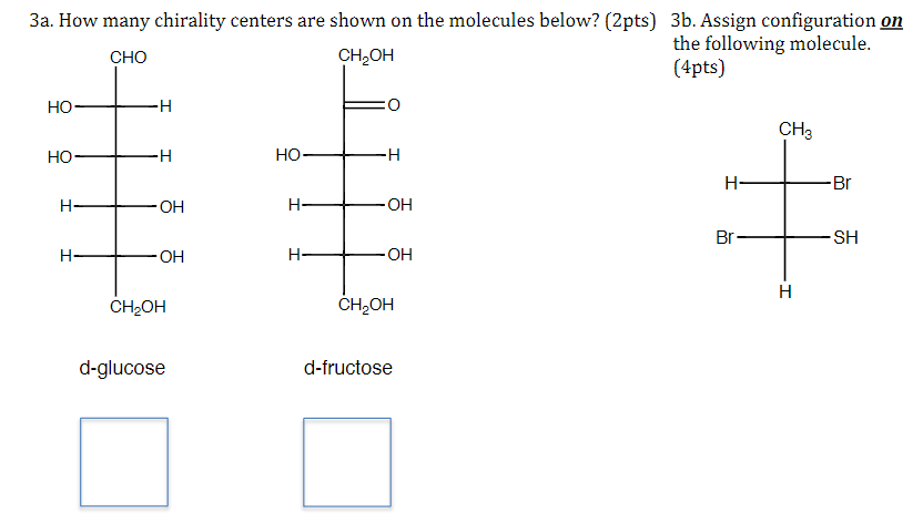 Solved 3a. ﻿How many chirality centers are shown on the | Chegg.com