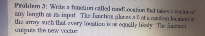Solved Problem 6. Write a function called randi test that | Chegg.com