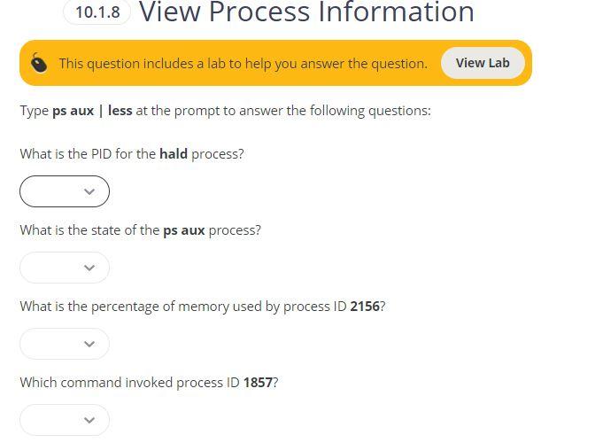 Solved 1018 View Process Information This Question 