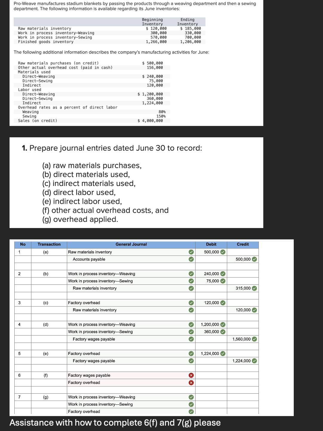 Solved Pro-Weave manufactures stadium blankets by passing | Chegg.com