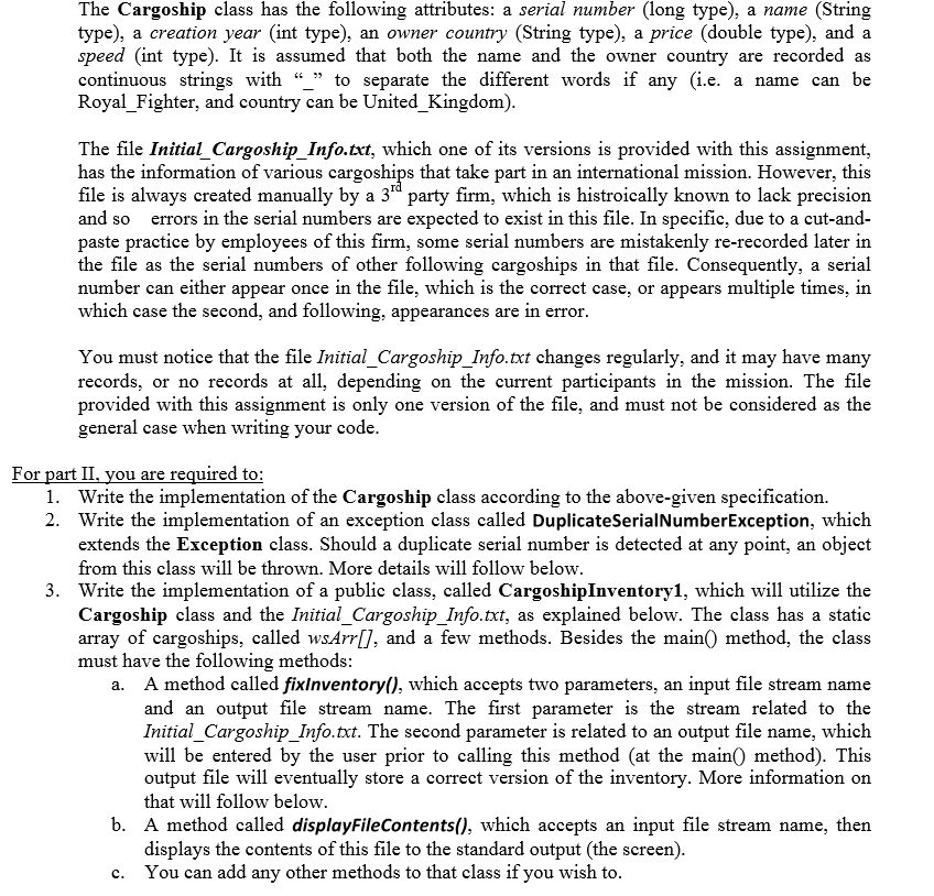 Solved Please provide the following code in Java: There are | Chegg.com