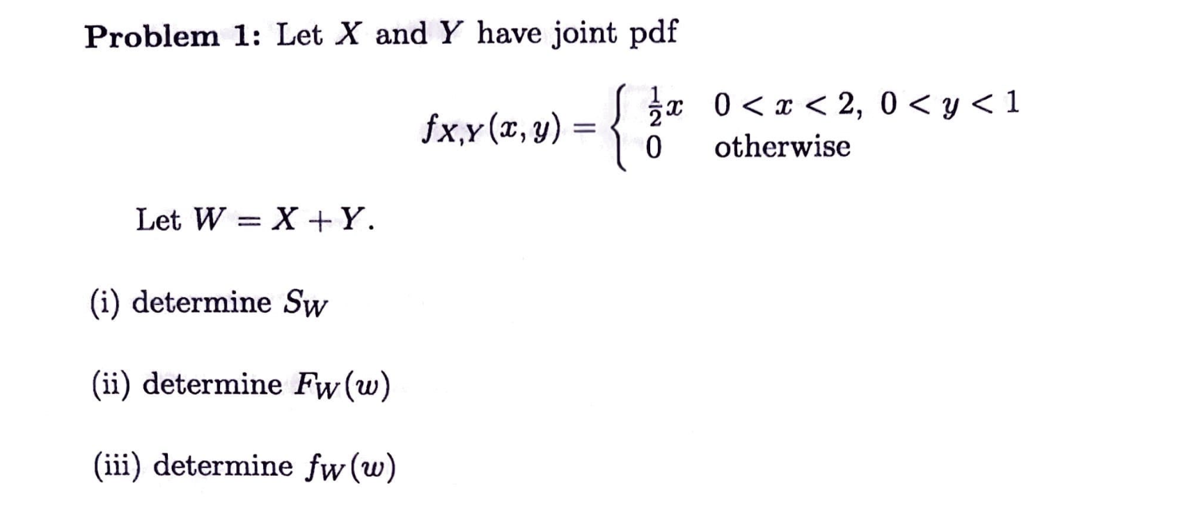 Solved Problem 1: Let x ﻿and Y ﻿have joint | Chegg.com