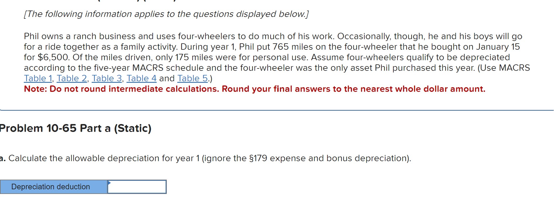 Solved Table 1 MACRS Half-Year ConventionTABLE 3 Residential | Chegg.com