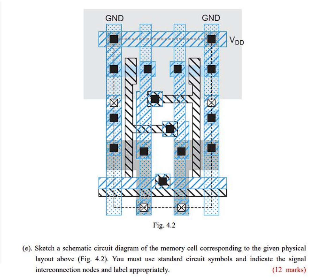 Solved Fig. 4.2(e). ﻿Sketch a schematic circuit diagram of | Chegg.com