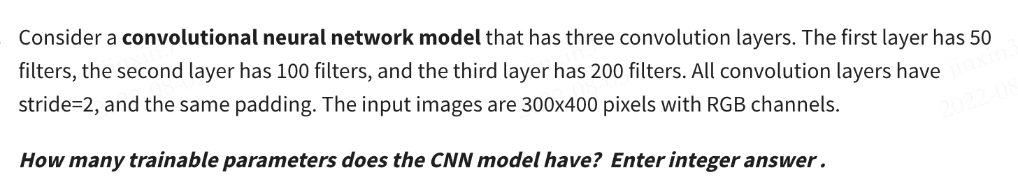 Solved Consider a convolutional neural network model that | Chegg.com