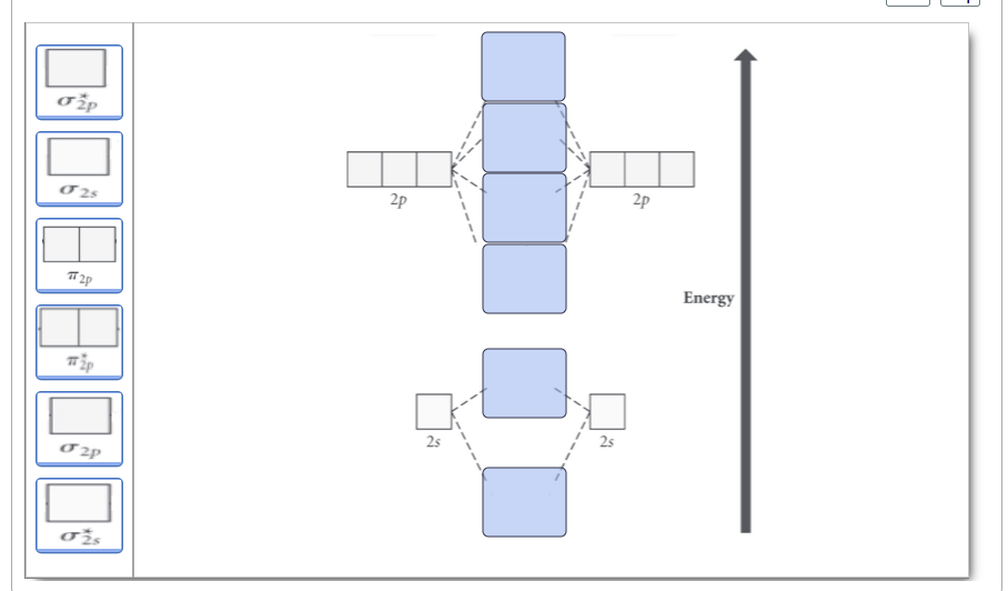 Solved Draw an energy diagram showing the ordering of | Chegg.com
