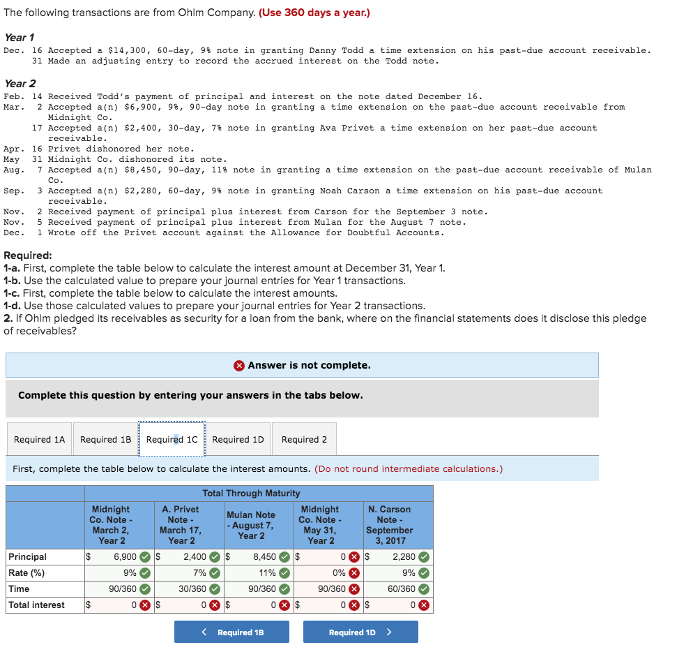 The following transactions are from Ohlm Company. | Chegg.com