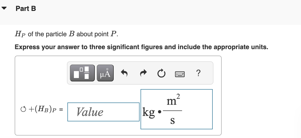Solved Determine the angular momentum HP of each of the two | Chegg.com