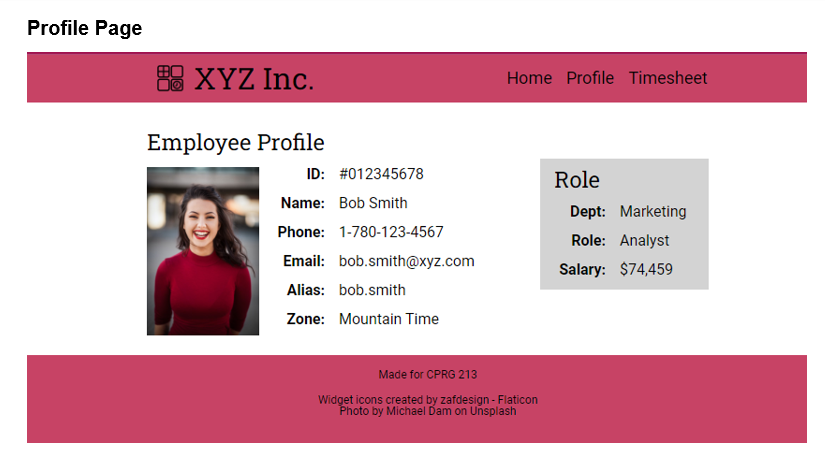 Solved Create an HTML code and css styles that will | Chegg.com