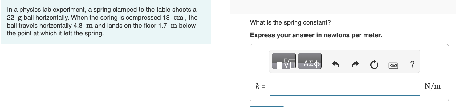 Solved In a physics lab experiment, a spring clamped to the | Chegg.com
