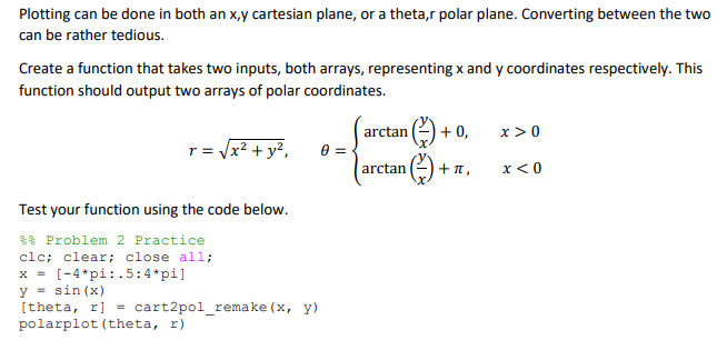 Solved Plotting can be done in both an x,y cartesian plane, | Chegg.com