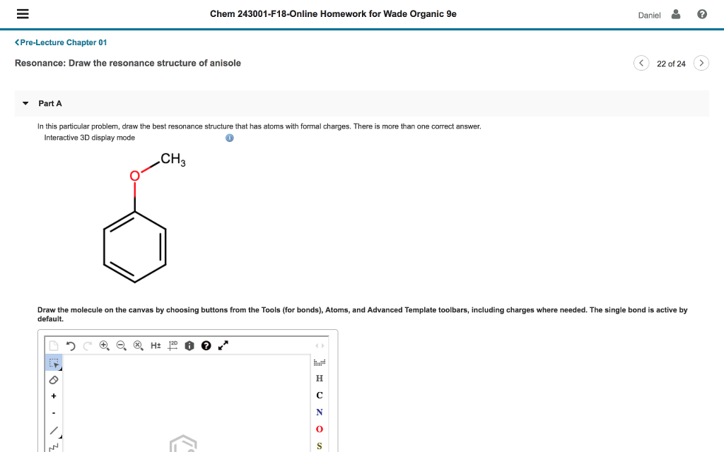 Solved In this particular problem, draw the best resonance | Chegg.com