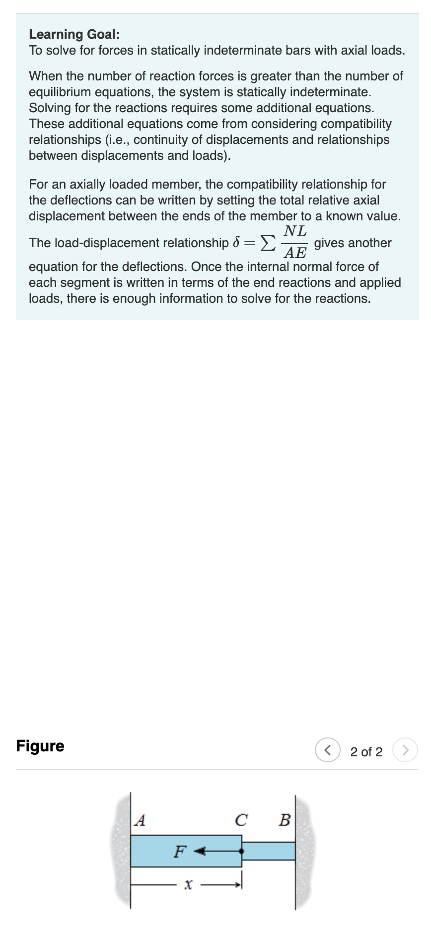 Solved Learning Goal: To solve for forces in statically | Chegg.com