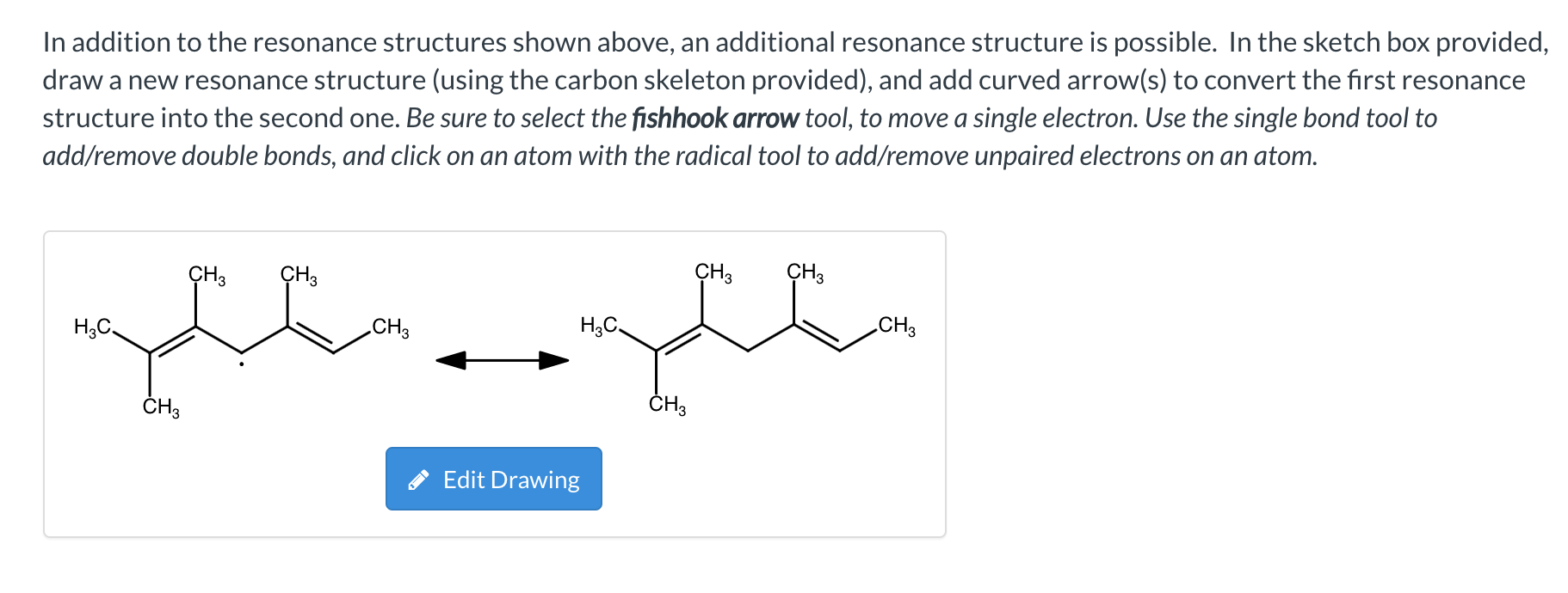 Solved 10.7 Using fishhook arrows, draw the resonance | Chegg.com