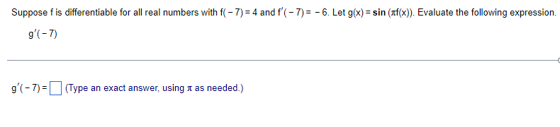 Solved Suppose f is differentiable for all real numbers with | Chegg.com