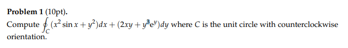 Solved Problem 1 (10pt). Compute | Chegg.com