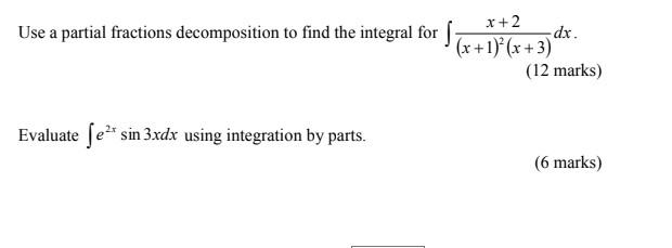 Solved Use a partial fractions decomposition to find the | Chegg.com