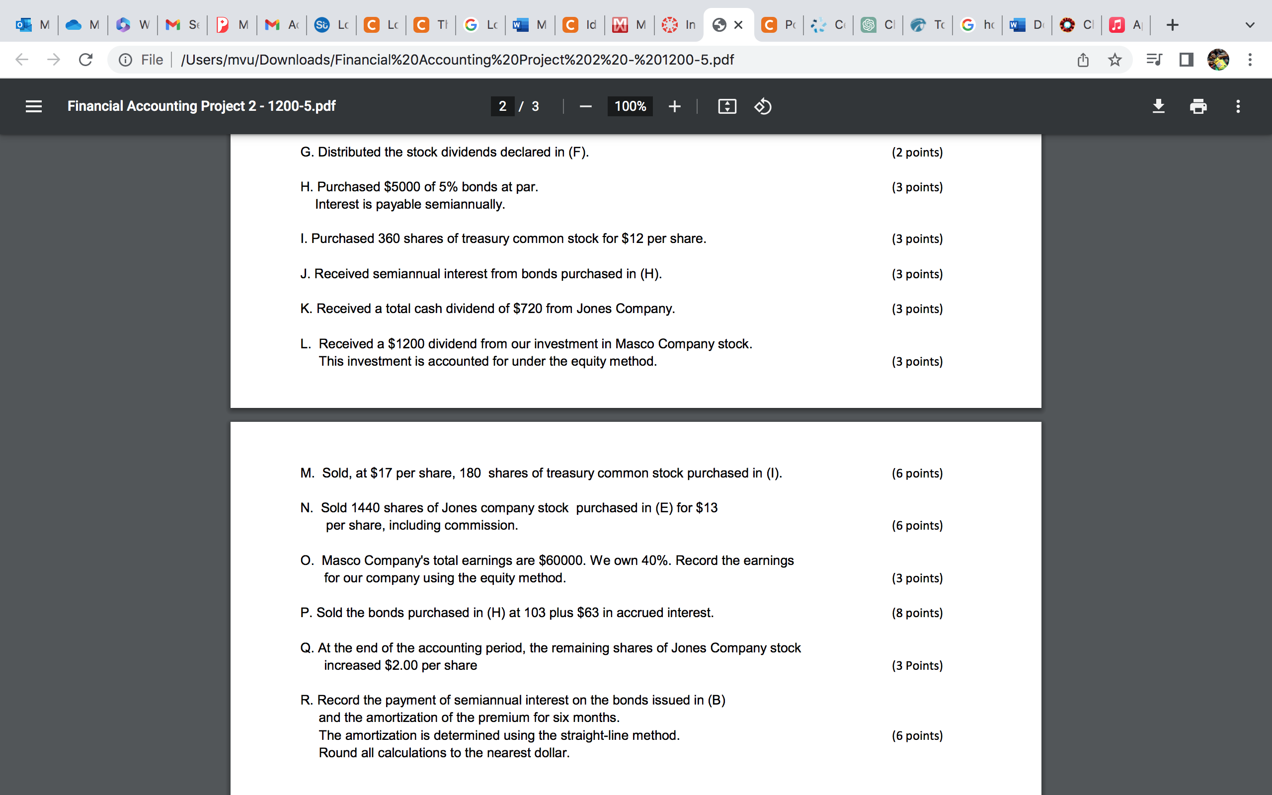 Solved Part 1 Instructions: Record the following journal | Chegg.com