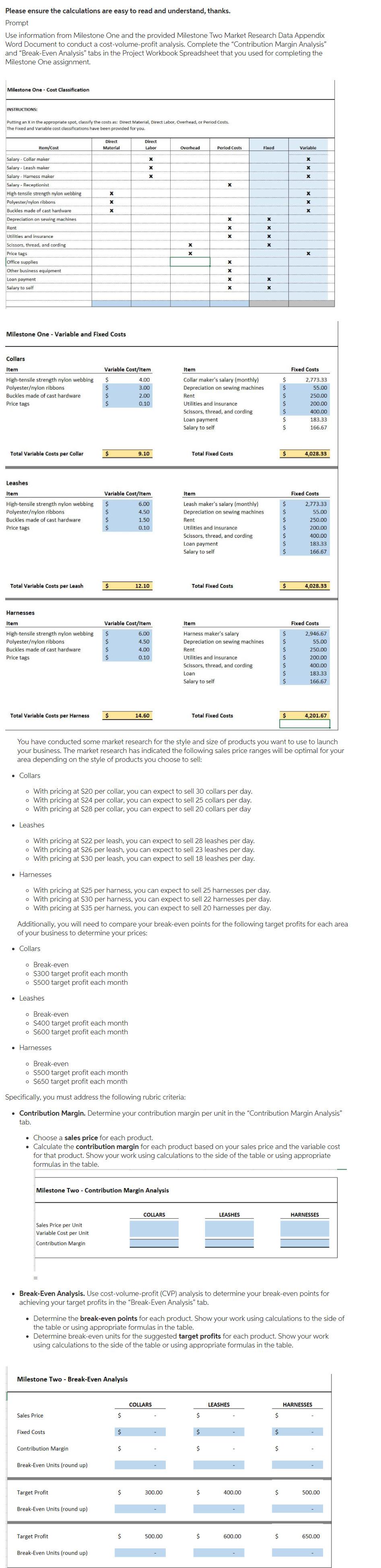 Solved Please ensure the calculations are easy to read and | Chegg.com