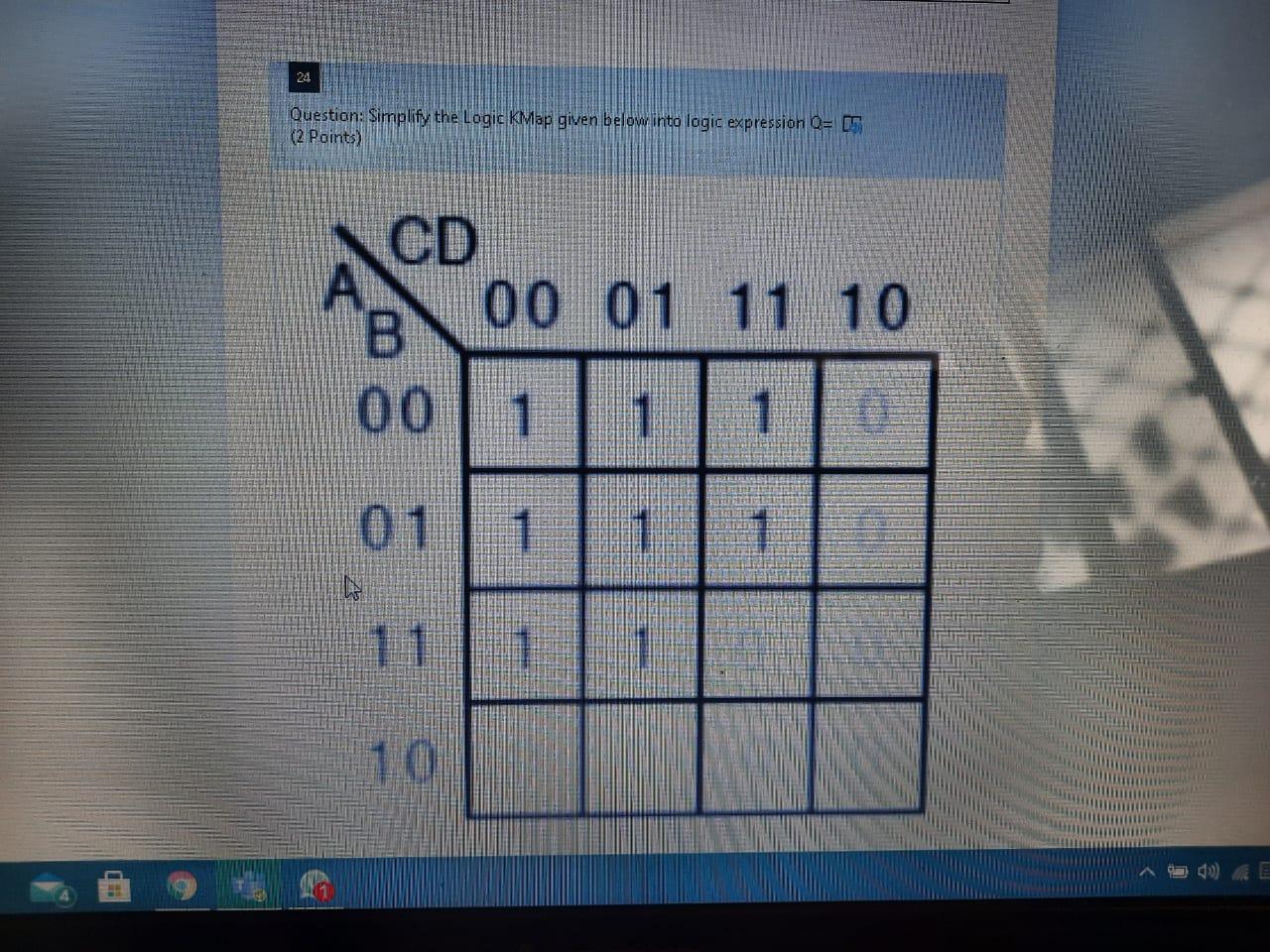 Solved 24 Question: Simplify the Logic Map given below into | Chegg.com