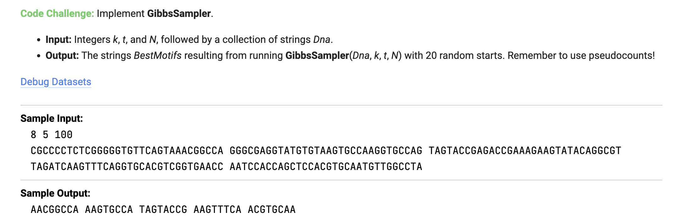 give code in python for : Code Challenge: Implement | Chegg.com