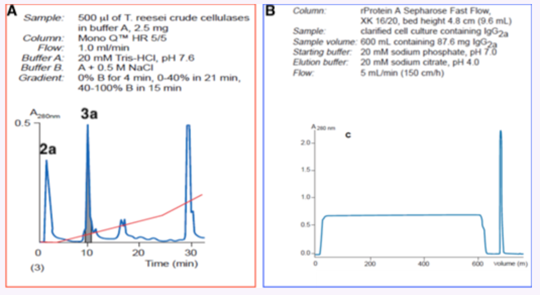 Solved Examples of elution profiles are represented bellow. | Chegg.com