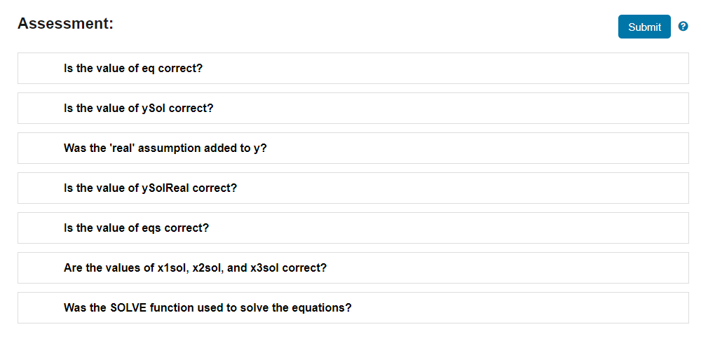 Solved My Solutions Solving Equations Symbolically One of | Chegg.com