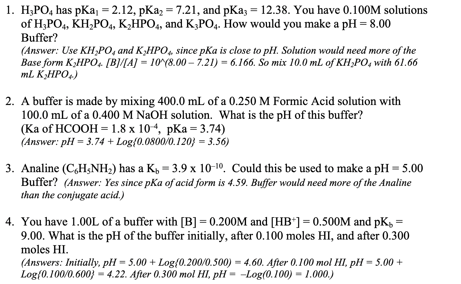 Solved 1. H3PO4 has pKa1 = 2.12, pKa2 = 7.21, and pKa3 = | Chegg.com
