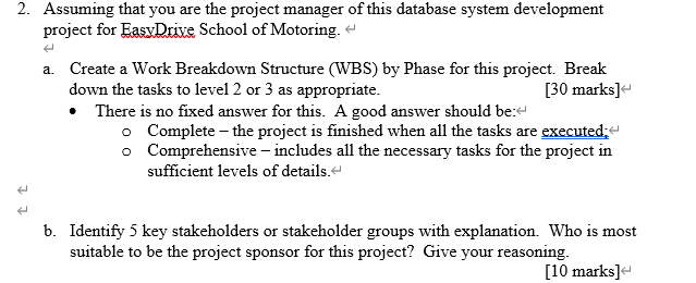 Solved 2. Assuming that you are the project manager of this | Chegg.com